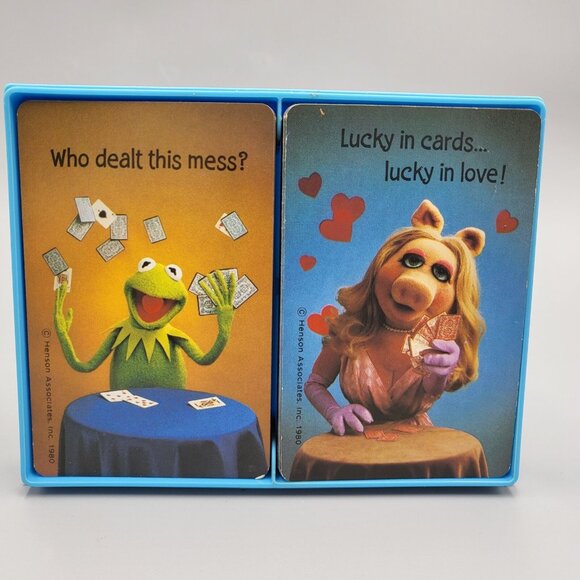 Hallmark | Games | Muppets Kermit Miss Piggy Playing Cards In Original ...